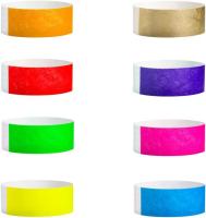China Tyvek Wristband 250x19mm Waterproof Event Admission Bracelet for Festivals for sale