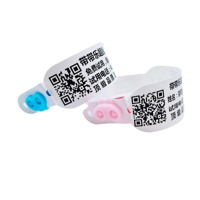 China Thermal Printable ID Wristband Waterproof One Time Use 257x32mm Adult Size for Hospital Patient Identification for sale