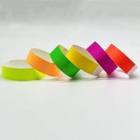 China Custom Logo Tyvek Wristbands Waterproof Paper Bracelets 250x25mm for Events for sale
