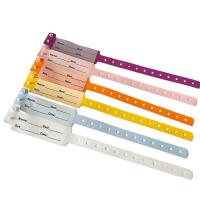 China Yellow Soft PVC Patient ID Wristband 250x25mm Waterproof Custom Logo Hospital Band for sale