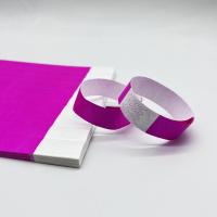 China Custom Printed Tyvek Wristbands 25mm x 250mm Tear Resistant for Events Parties OEM Logo for sale