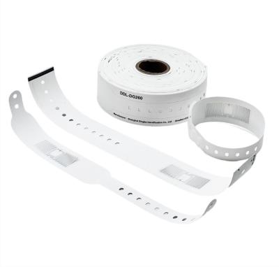 China Anti-Allergy Waterproof Thermal Print Wristband 257x32mm Adult Size for Events for sale