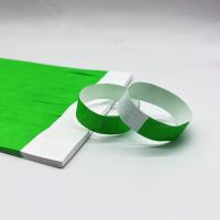China Custom Printed Tyvek Wristbands 25mm x 250mm Tear Resistant for Events Parties OEM Logo for sale