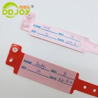 China Custom PVC Vinyl Medical Patient ID Wristband for Adults Children 250x25mm Bulk for sale