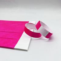 China Custom Printed Tyvek Wristbands 25mm x 250mm Tear Resistant for Events Parties OEM Logo for sale