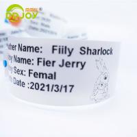 China Anti-Allergy Waterproof Thermal Print Wristband 257x32mm Adult Size for Events for sale