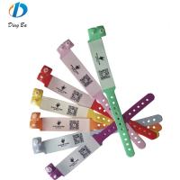 China ISO9001 Certified PVC Wristband 170x18mm Customized Vinyl ID Bracelet for Events for sale