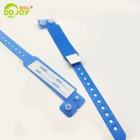 China PVC Hospital Identification Wristband with Insert Card Adult 250mm Child 170mm Custom Logo for sale