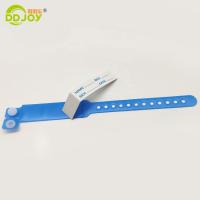 China PVC Hospital Identification Wristband with Insert Card Adult 250mm Child 170mm Custom Logo for sale
