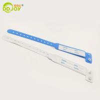 China PVC Hospital Identification Wristband with Insert Card Adult 250mm Child 170mm Custom Logo for sale