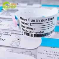 China Thermal Print Wristband 257x32mm Adult Size Customizable Identification Bracelet for sale
