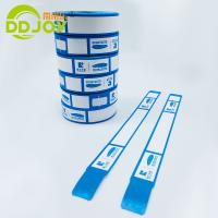 China Custom Color Thermal Synthetic Paper Wristband ID Bracelet Roll 258x30mm Adult Size for Events for sale