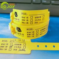 China Custom PVC Wristband 250x25mm Waterproof ID Bracelet for Events Parks and Playgrounds for sale