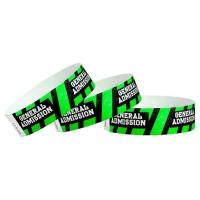 China Tyvek Wristbands 250x25mm Waterproof Tear Resistant Paper Bracelets for Events for sale