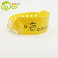China Custom PVC Wristband 250x25mm Waterproof ID Bracelet for Events Parks and Playgrounds for sale