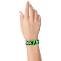 China Tyvek Wristbands 250x25mm Waterproof Tear Resistant Paper Bracelets for Events for sale