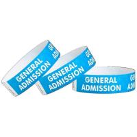 China Tyvek Wristbands 250x25mm Waterproof Tear Resistant Paper Bracelets for Events for sale