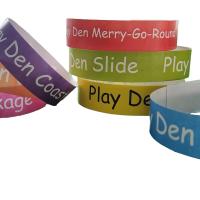 China Custom Tyvek Wristband 250x25mm One Time Use for Events Festival Holiday Decoration for sale