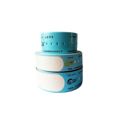 China Thermal Print Barcode Wristbands for Hospital Patient ID 257x32mm Adult 206x25mm Child for sale