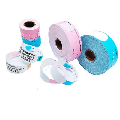 China Thermal Printable Patient ID Wristband 257x32mm Adult Size Waterproof Medical Disposable for sale