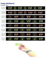 China Waterproof Custom Tyvek Wristband 250x25mm for Festival VIP Events Ready Stock for sale