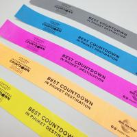 China Custom Tyvek Paper Wristbands for Promotions 250x25mm One Color Printing for sale