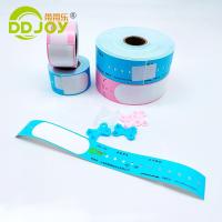 China Disposable Waterproof Thermal Printable Paper Wristband Adult 257x32mm Child 206x25mm for Events for sale
