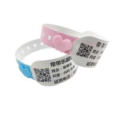 China Thermal Paper Wristband 257x32mm Adult Size Printable Waterproof for Hospital Party for sale