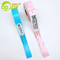 China Child Customized Barcode Roll Wristband 206x25mm for Hospital Patient Identification Thermal Printing for sale
