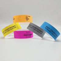 China Custom Disposable Tyvek Wristband 250x25mm for Events Parties Festivals for sale