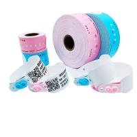 China Custom Thermal Printable Wristband 257x32mm Anti-Scratch for Club Admission for sale