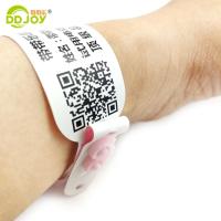 China Customizable Thermal ID Wristband 257x32mm Adult Waterproof Anti-Alcohol for Barcode Printers for sale