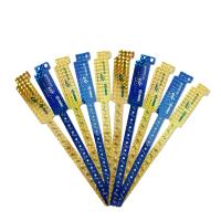 China Custom Logo Holographic PVC Wristband 250x25mm Waterproof Anti-Allergy Event ID for sale