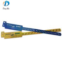 China Custom Logo Holographic PVC Wristband 250x25mm Waterproof Anti-Allergy Event ID for sale