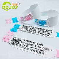 China Custom Logo Waterproof Disposable Thermal Identification Wristband 257x32mm for Events Party Club for sale