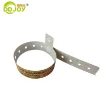 China Custom Holographic Wristband Anti-Allergy Red Plastic L Shape Glitter 250x16mm for Events for sale