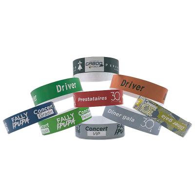 China Customizable Tyvek Wristbands 250x25mm Waterproof for Events Festivals for sale