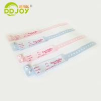 China Customized PVC Medical Wristband for Kids Pink 250x25mm Adult Size OEM One Color Printing for sale