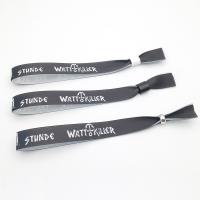 China Custom Logo RFID Wristbands Satin Fabric 350x15mm for Party Event Access Control for sale