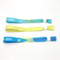 China Custom Logo RFID Wristbands Satin Fabric 350x15mm for Party Event Access Control for sale