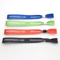 China Custom Logo RFID Wristbands Satin Fabric 350x15mm for Party Event Access Control for sale