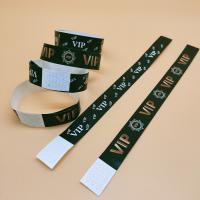China Tyvek Wristband 250x25mm Waterproof Durable Solid Color for Events Custom Logo for sale