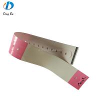 China Customized Disposable Thermal Paper Wristband 257x32mm Waterproof for Hospital Events for sale