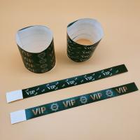 China Tyvek Wristband 250x25mm Waterproof Durable Solid Color for Events Custom Logo for sale