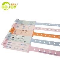 China Orange PVC Disposable Wristband 250x25mm for Hospital Patient Identification Custom Logo for sale