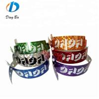 China Holographic ID Bracelet Exhibition Concert Admission Glitter Wristbands 250mm 25mm for sale