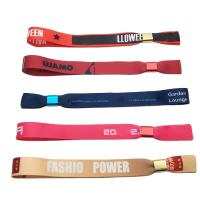 China Custom Polyester Wristbands 350x15mm for Events Festival Party with Logo Printing for sale