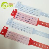 China Customizable Waterproof PVC Medical Wristband 250x25mm for Hospital Patient ID for sale