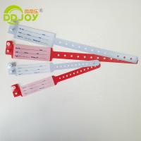 China Customizable Waterproof PVC Medical Wristband 250x25mm for Hospital Patient ID for sale