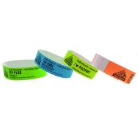 China Custom Tyvek Paper Wristbands 250x25mm for Events Festivals Music Concerts for sale